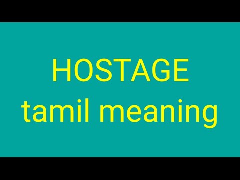 HOSTAGE tamil meaning/சசிகுமார்
