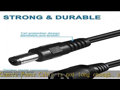 Dc Power Extension Cable,5.5mm x 2.1mm 12v Extension Cord 6FT Security Camera Cable DC Male to Fema