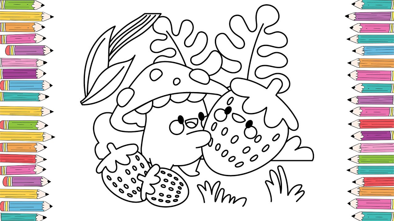 Sweet Strawberry Coloring Pages for Kids!  Fun & Educational Videos