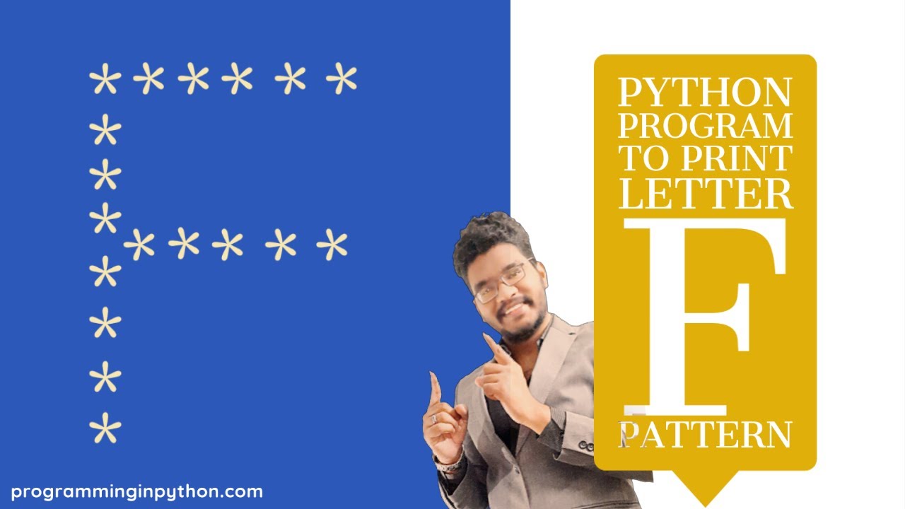 Python Program to Print Pattern of Letter F || Pattern Programming