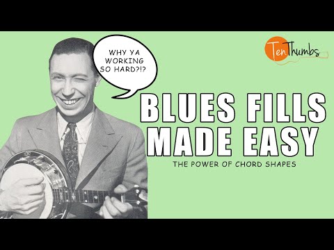 How to Create Super Cool and Easy Blues Fills with Just Chords! Blues Ukulele Tutorial with Tabs
