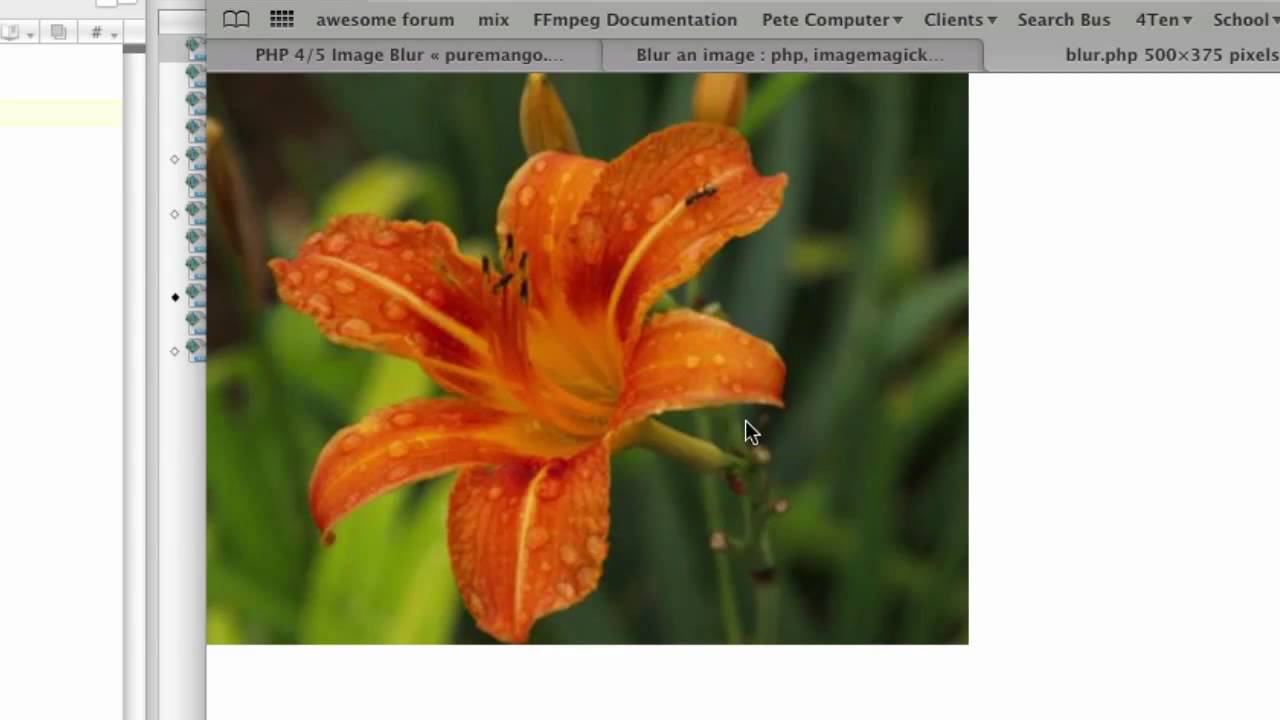 Blur Images with PHP