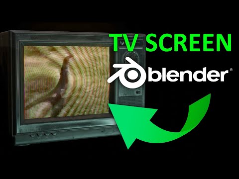 Creating Retro TV Screen in Blender - Shader Editor Tutorial - Video Summarizer - Glarity