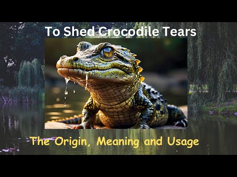 To Shed Crocodile Tears: The Origin, Meaning and Usage