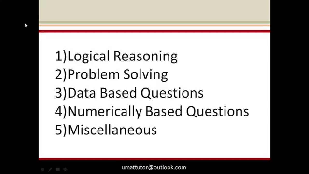 UMAT Section 1, Tutorial 1: The Basics