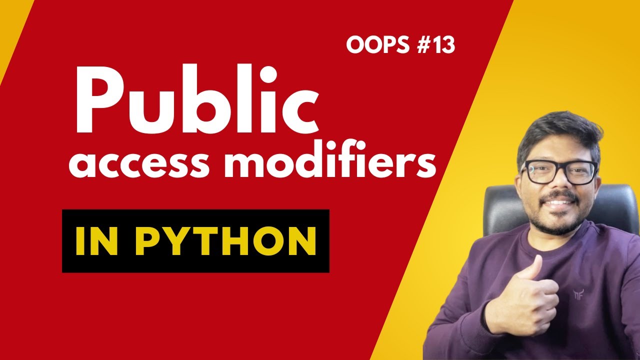 #13 Public access modifiers in python #python #online #codechasers #public #access #modifiers #tips