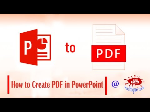 How to Create PDF File in Microsoft PowerPoint