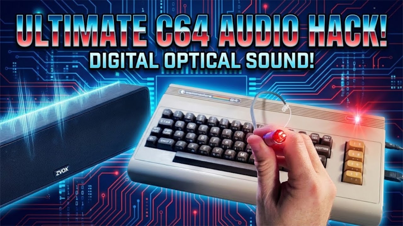 Pure 8-Bit Audio: C64 Ultimate + Optical Audio + $8 Soundbar