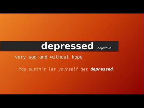 depressed , Meaning of depressed , Definition of depressed , Pronunciation of depressed