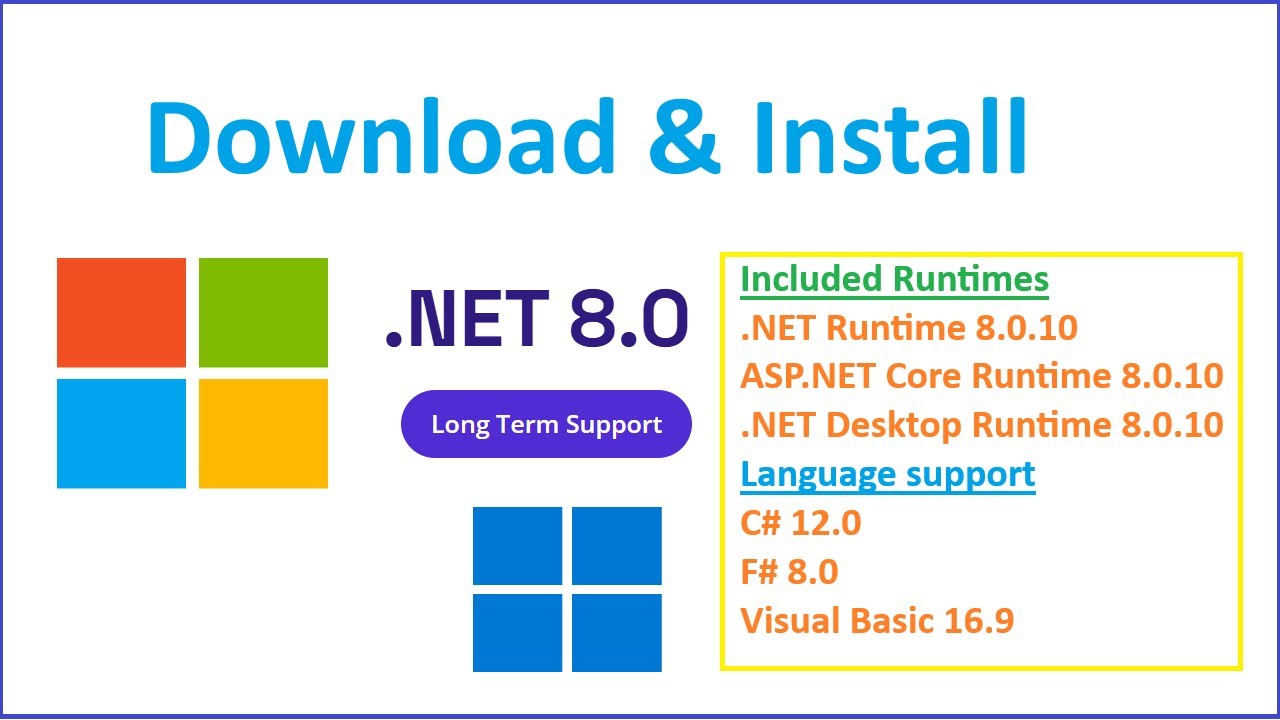 How to install .NET SDK 8 on Windows 11 | .NET Runtime | ASP .NET Core  | .NET Desktop Runtime