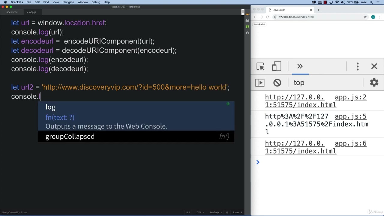 55 Modern JavaScript 04 017 encode decode URI component