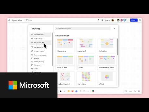 Create custom templates in Microsoft Whiteboard