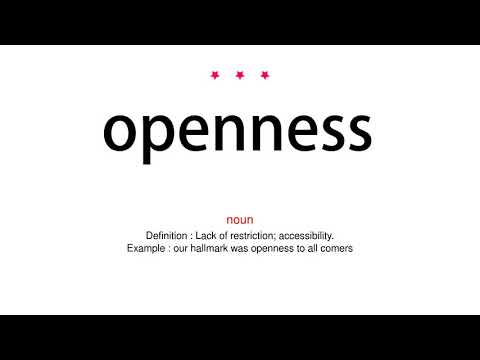 How to pronounce openness - Vocab Today