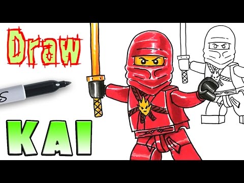 How to Draw Ninjago Kai - LEGO - Coloring Pages