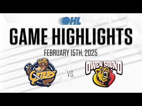 OHL Highlights: Erie Otters @ Owen Sound Attack Feb. 15, 2025