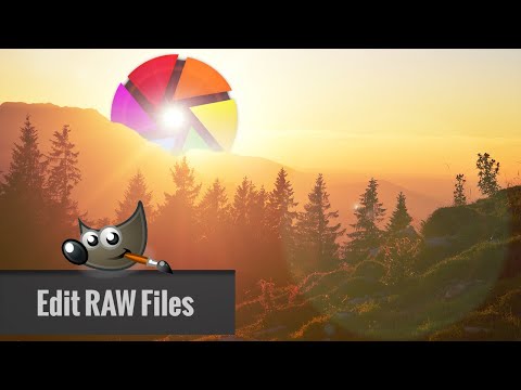 How to edit RAW files with GIMP... and darktable