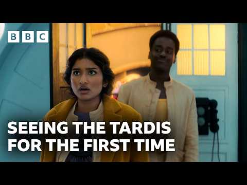 Belinda enters the TARDIS for the FIRST TIME! 💫 - Doctor Who - BBC