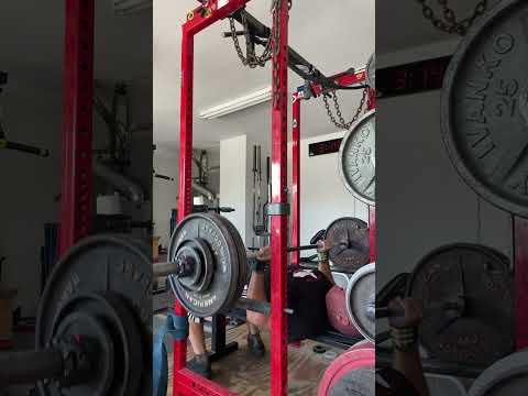 Bench press 250 lbs for 2 on 8/12/24.