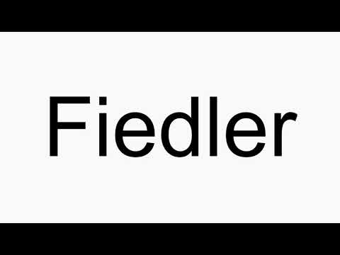 How to pronounce Fiedler