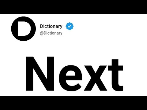 Next Meaning In English