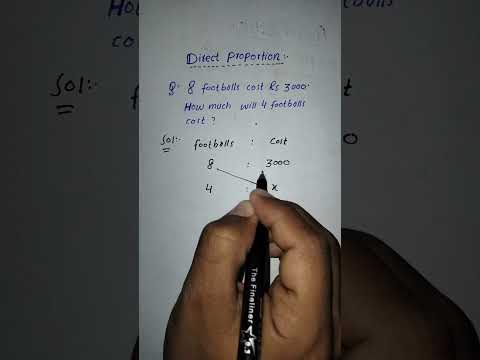 Direct Proportion Trick #direct_proportion