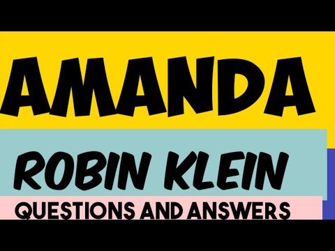 Amanda by Robin Klein-questions-Answers Explained in English