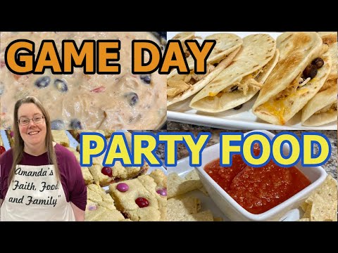 EASY APPETIZER RECIPES | GAME DAY PARTY FOOD | CROCKPOT DIP RECIPE | CAKE MIX COOKIE BARS