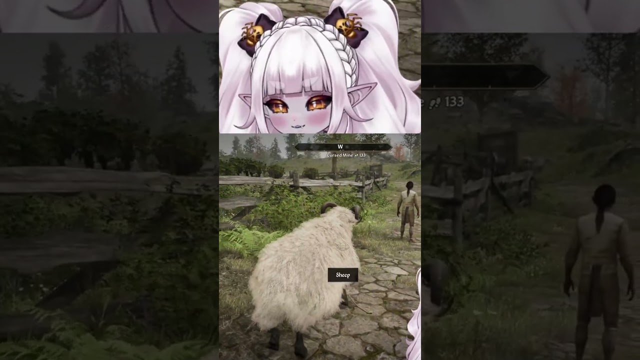 Sheeep so cute | #kumogorogoro #twitch #funny #cute #vtuber #vtuberclips #oblivion