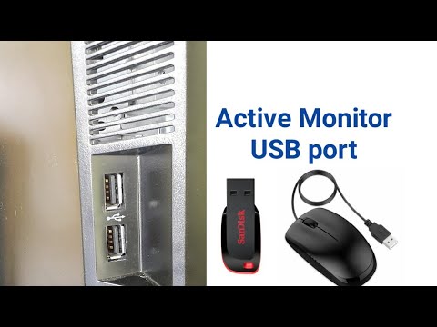 How to Enable Monitor USB port, Active LED usb, USB port, Monitor USB