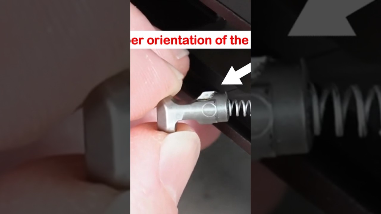 Glock Slide Firing Pin Safety Plunger Orientation