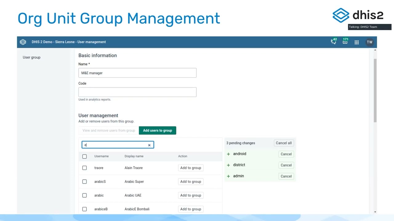 Organisation Unit Management - DHIS2 2.39
