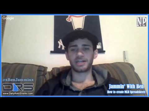 xBenJamminx MLB Basic DFS Video w/ Excel