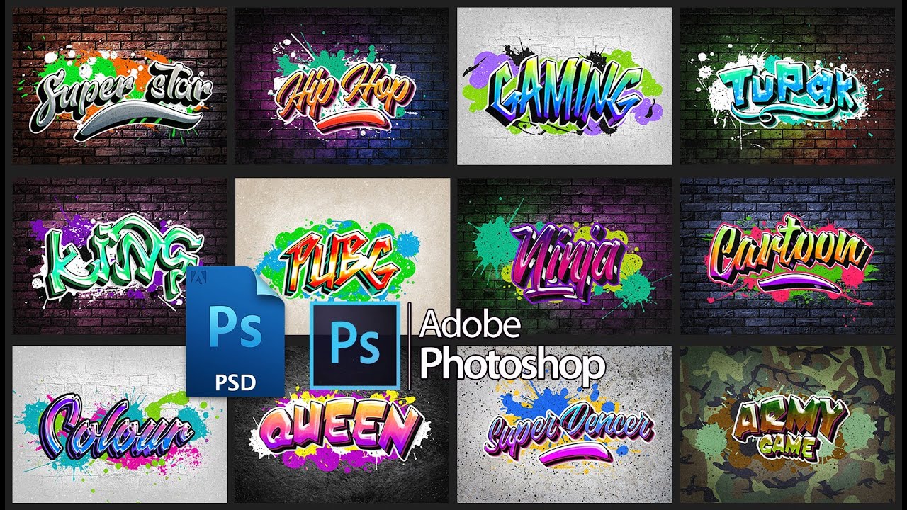 Graffiti Text Effect in Photoshop Free Psd File | hip hop text effect psd photoshop