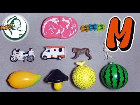 Words that start with M | Learn alphabet M with common toys!