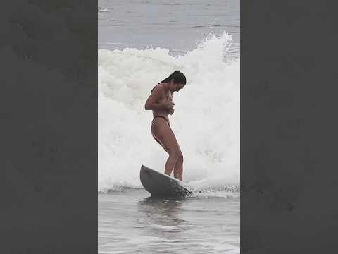 Giada's Wardrobe Malfunction #surfingbali #surfingindonesia #surf