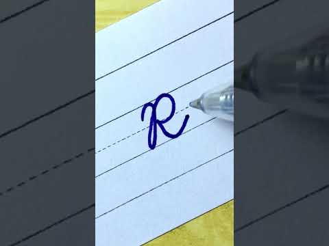How to write in cursive Capital letter R |Cursive Writing for beginner |Cursive handwriting practice