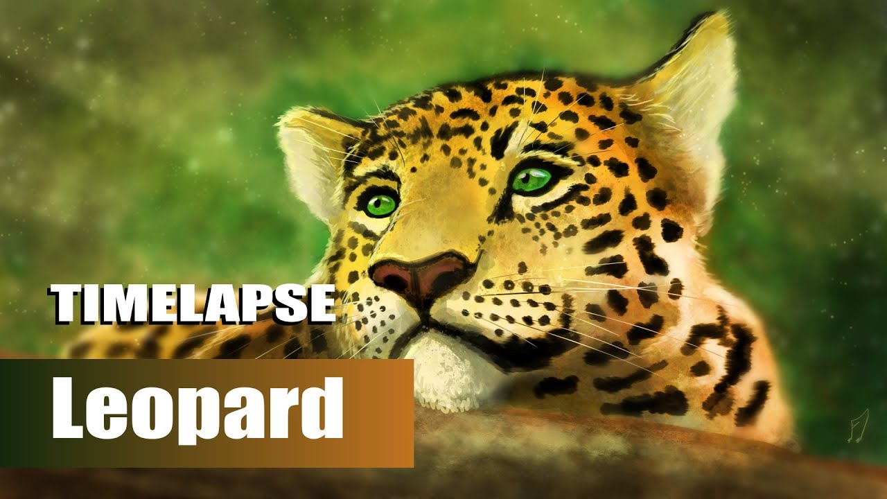 Leopard Speed-Painting with Krita