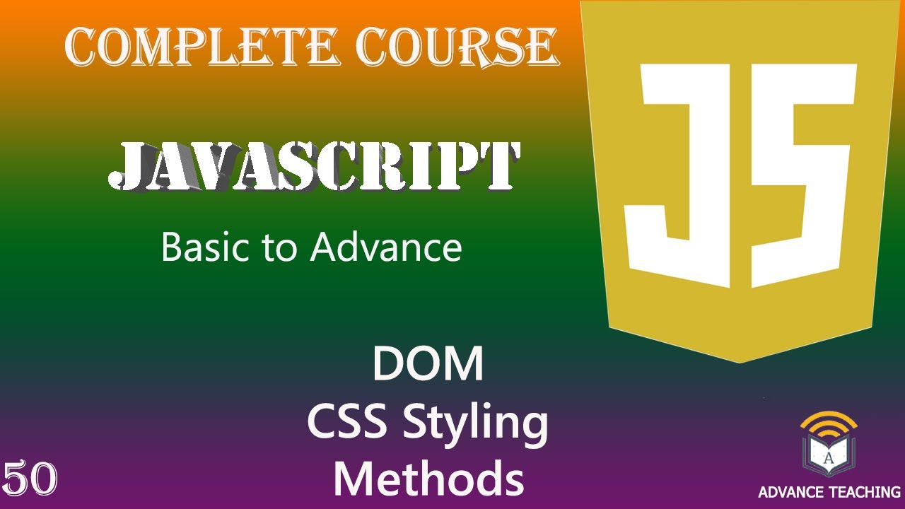 DOM CSS Styling Methods in JavaScript in Urdu/Hindi