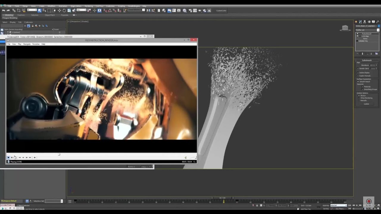 thinkingParticles for 3ds Max Tutorial: Mesh Reconstruction Effect