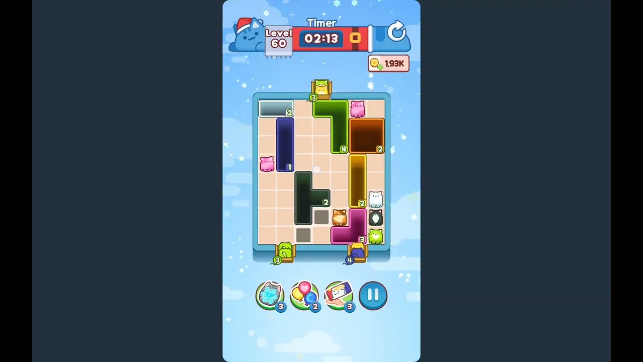 Drop The Cat Level 60 Solution Walkthrough