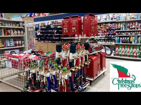 CHRISTMAS TREE SHOPS CHRISTMAS DECORATIONS ORNAMENTS DECOR SHOP WITH ME SHOPPING STORE WALK THROUGH