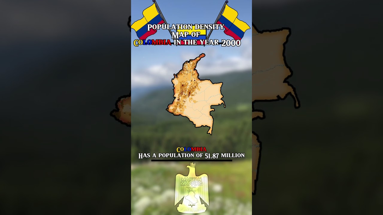 Population density map of Colombia #history #mapper #map #mapchart #geography  #populationdensity