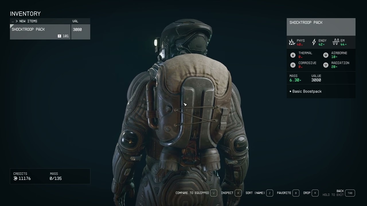 Starfield Shocktrooper Pack Boost Pack Console Command Cheat Code