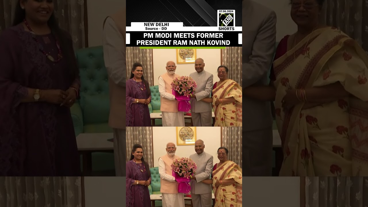 PM Narendra Modi meets former President Ram Nath Kovind at later’s residence