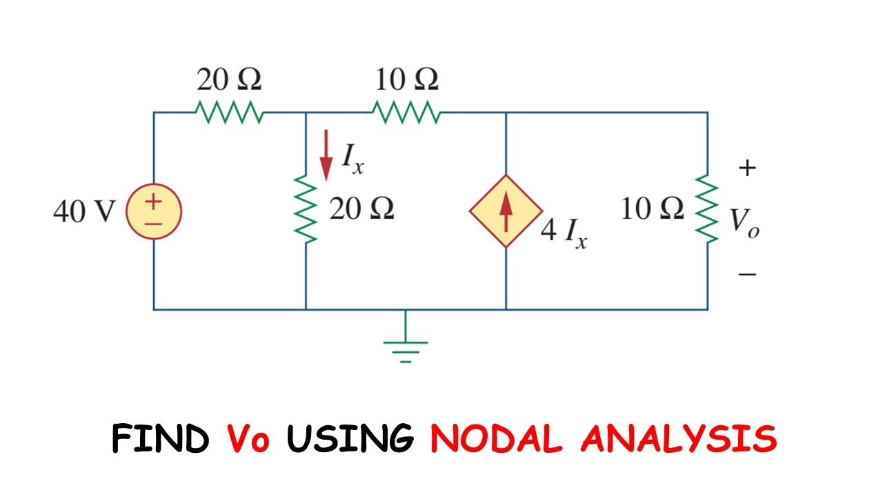 3.12 Using nodal analysis, determine Vo in the circuit in Fig. 3.61.