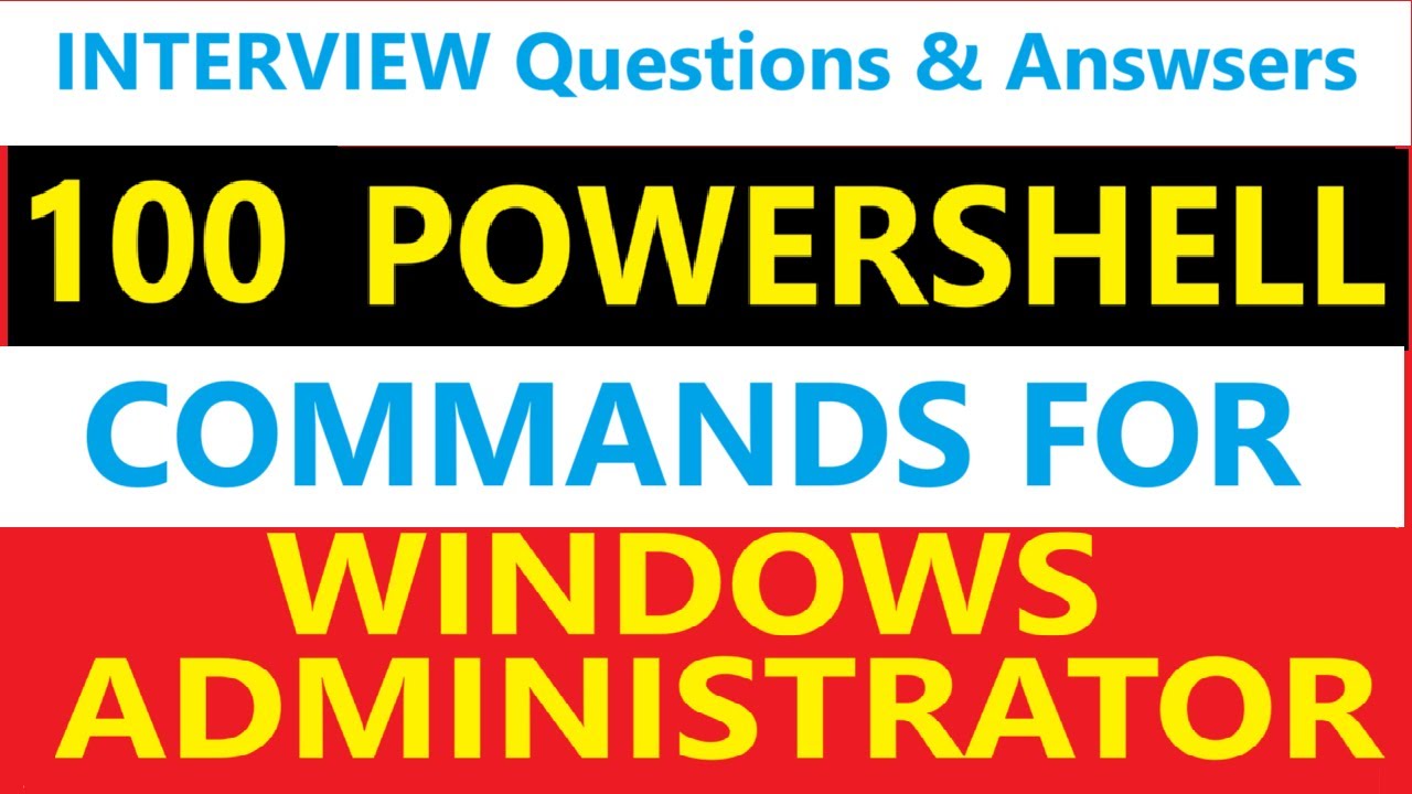 100 Advanced PowerShell Commands in 6 Minutes | Must-Know for Windows Admins (2025)