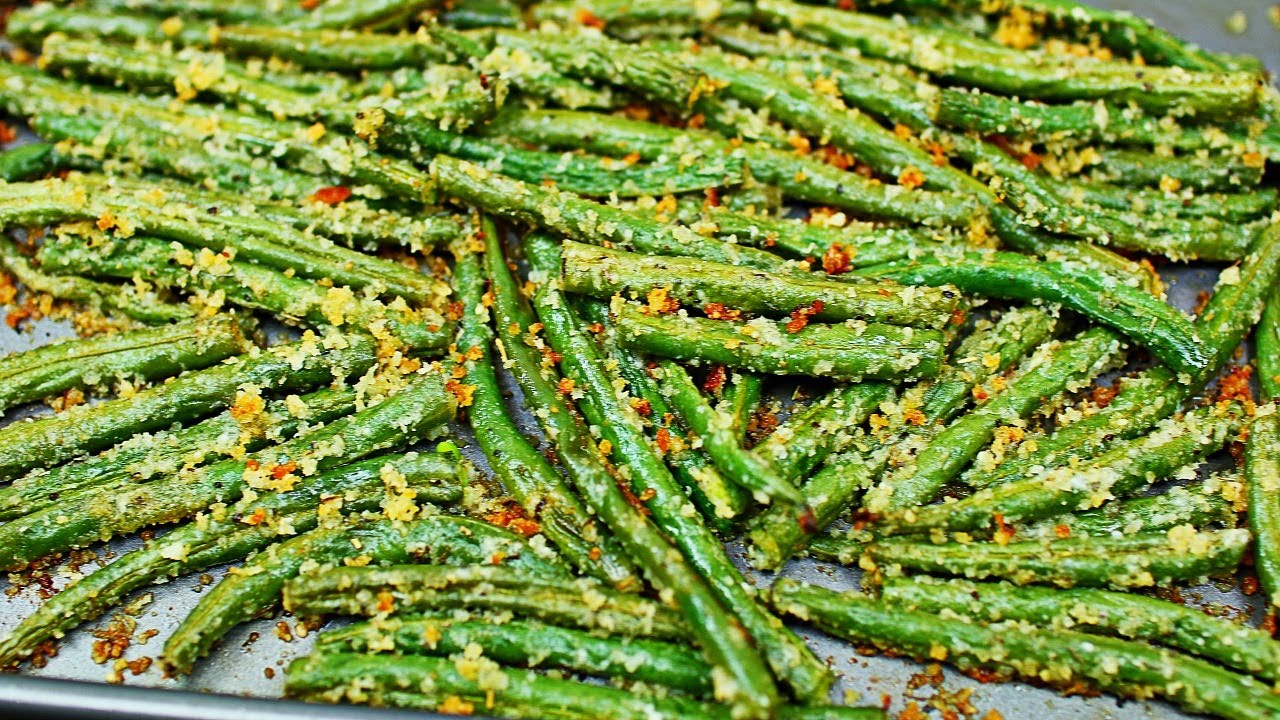 Garlic Parmesan Roasted Green Beans Recipe