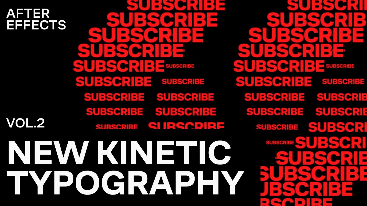 New Kinetic Typography v.2 | After Effect tutorial