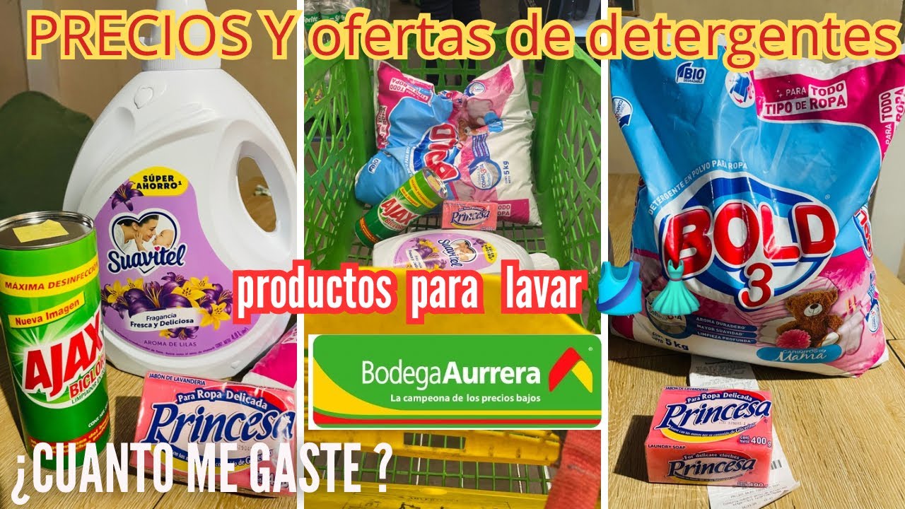 PRECIOS Y OFERTAS💰productos de limpieza de bodega Aurrerá detergente para nuestra rutina de lavado