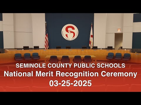 SCPS National Merit Scholarship and Recognition Ceremony